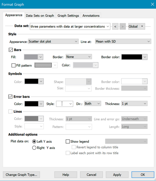 GraphPad Prism 10 User Guide - Format Graph --Column
