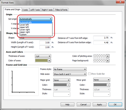 GraphPad Prism 10 User Guide - Setting the graph origin