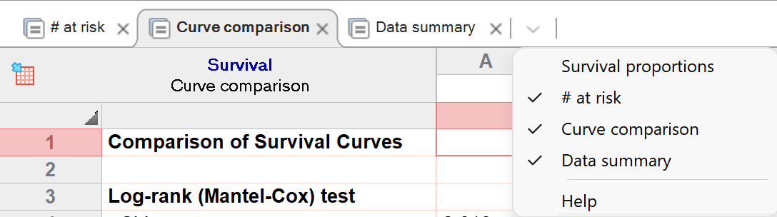GraphPad Prism 9 Statistics Guide Interpreting Results Survival Proportions