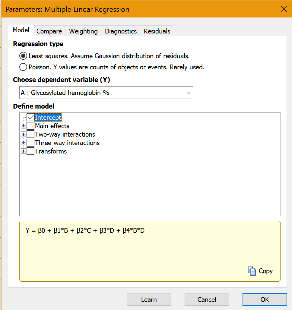 GraphPad Prism 9 User Guide Multiple Regression