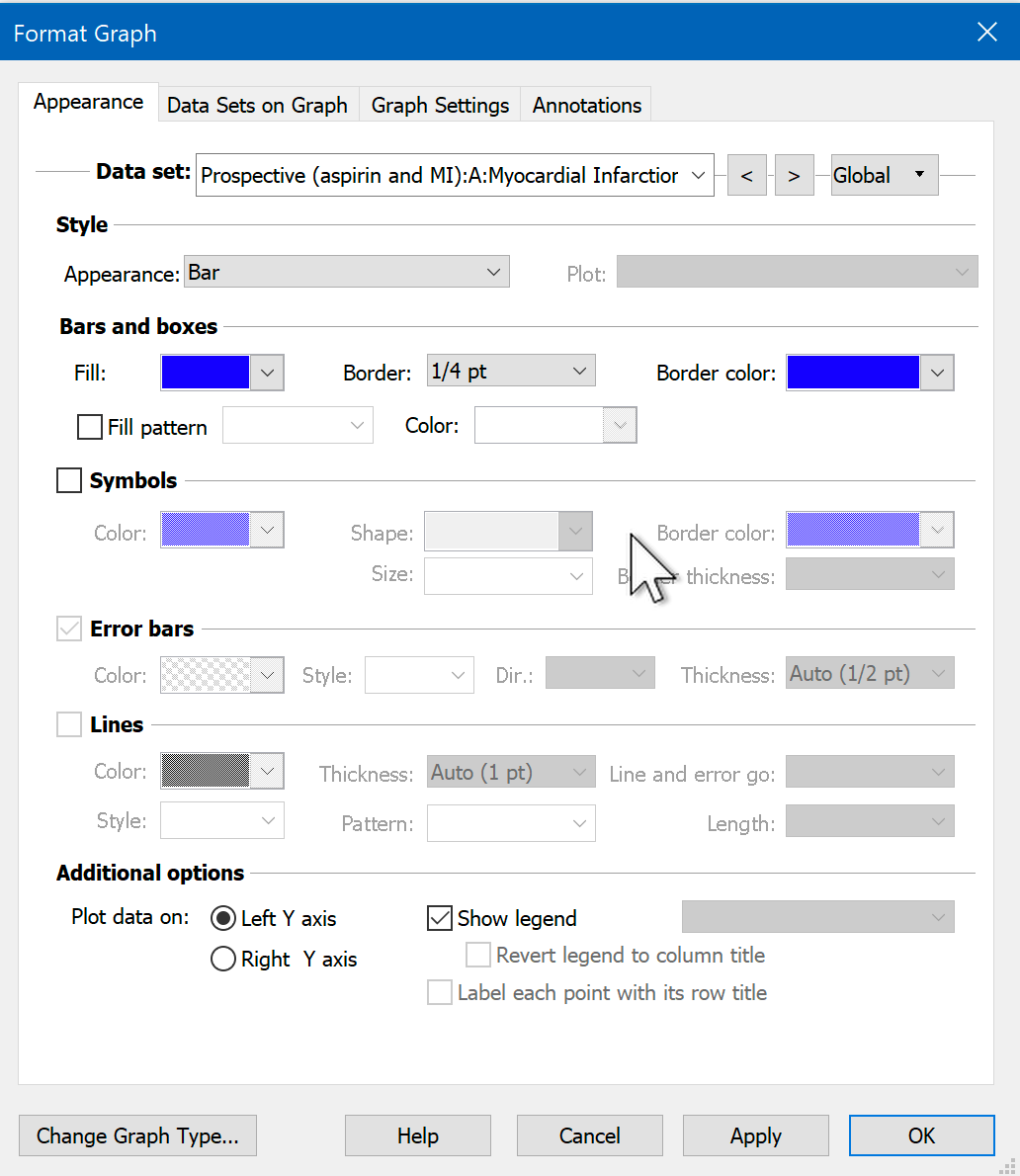 GraphPad Prism 9 User Guide Appearance Of Contingency Graphs